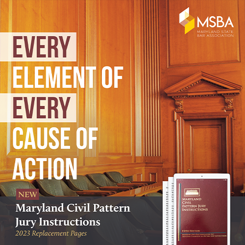 MD Civil Pattern Jury Instructions, 5th Ed. - Epub | Maryland State Bar ...